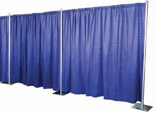 Pipe & Drape, 10' High, Standard (banjo cloth) | Y-BY Rental Center ...
