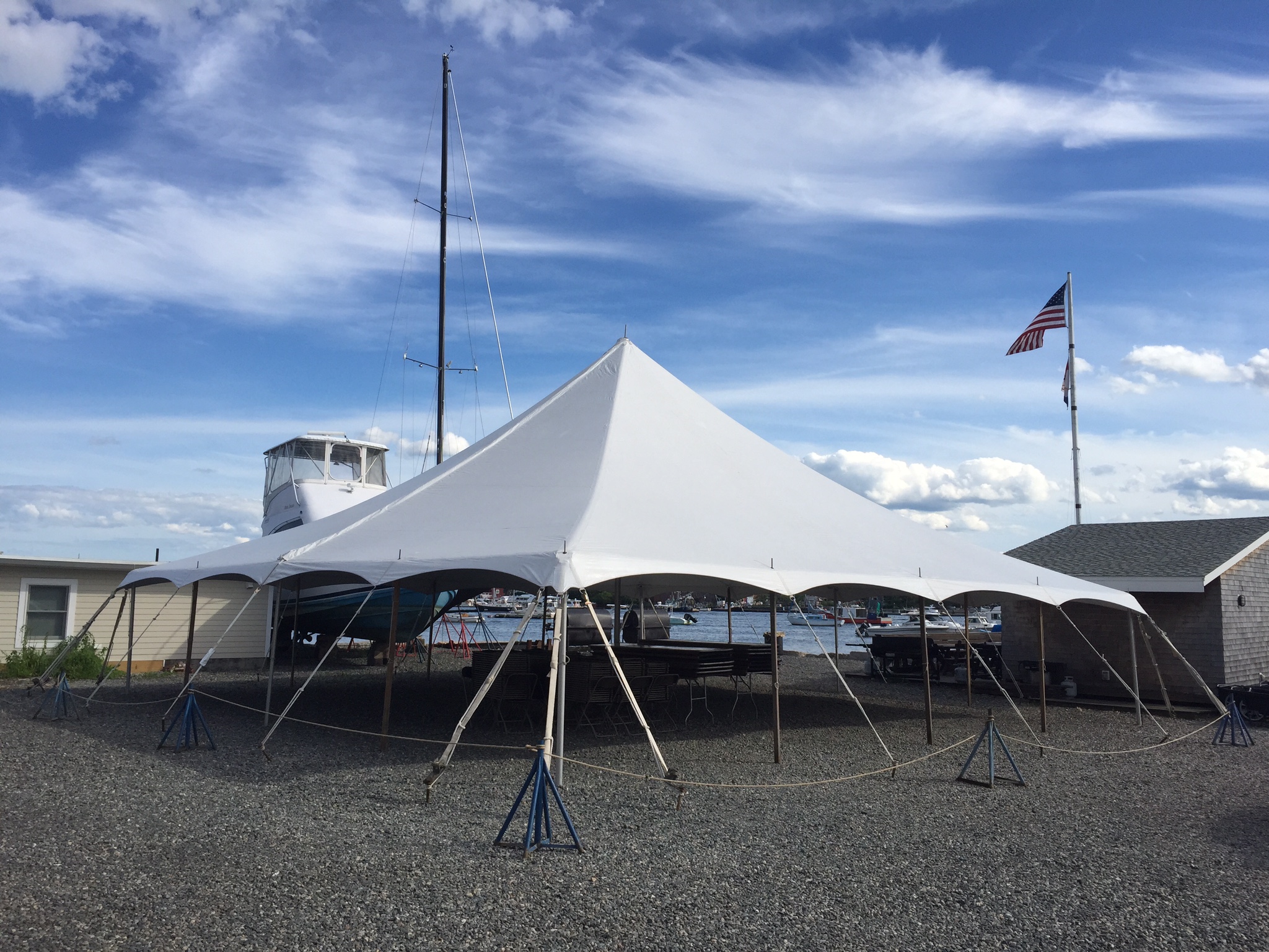 40' x 40' Pole Tent | Westville Grand Rental Station - Plaistow, NH