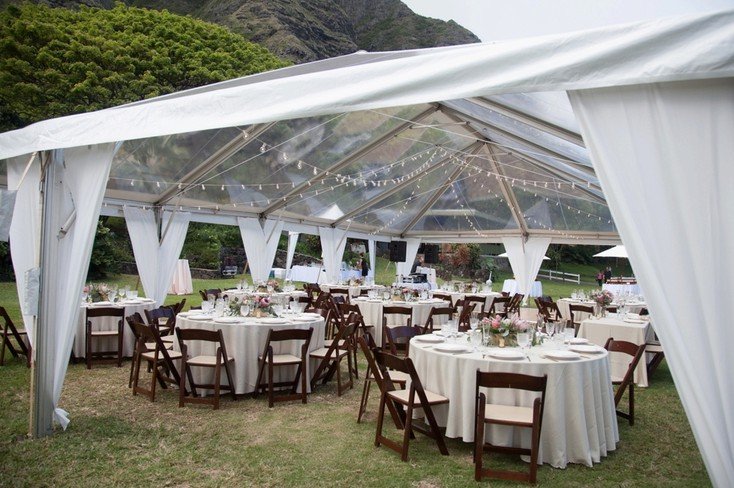 30 x 50 Frame Tent (Clear-Top) | Grand Event Center - Winchester, VA