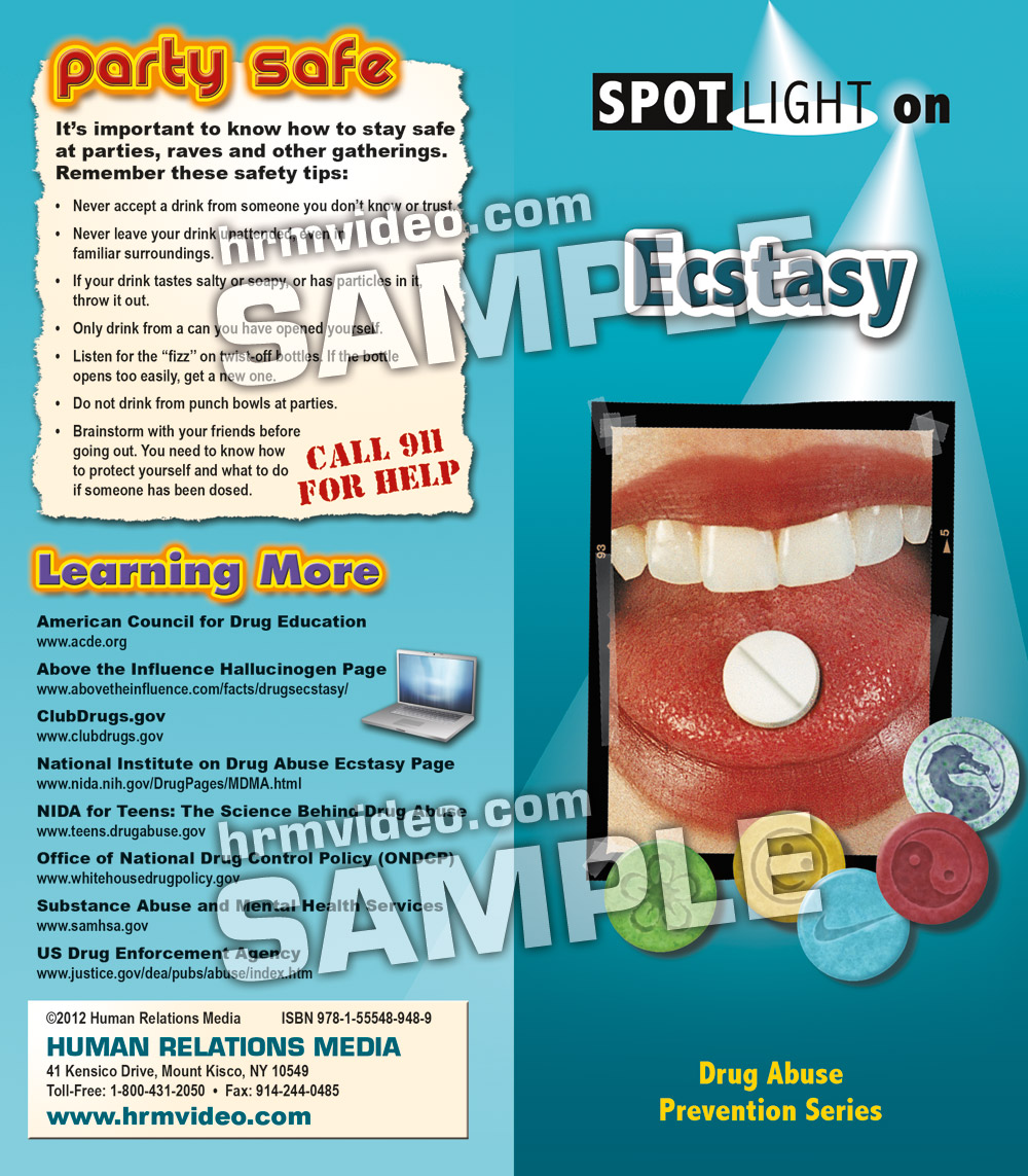 SPOTLIGHT on Ecstasy Pamphlets - Human Relations Media - K-12 Video and ...
