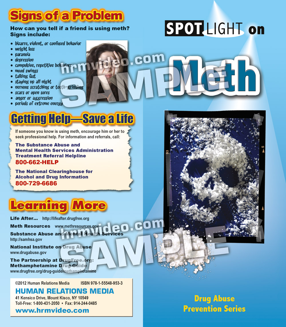 SPOTLIGHT on Methamphetamine Pamphlets - Human Relations Media - K-12 ...