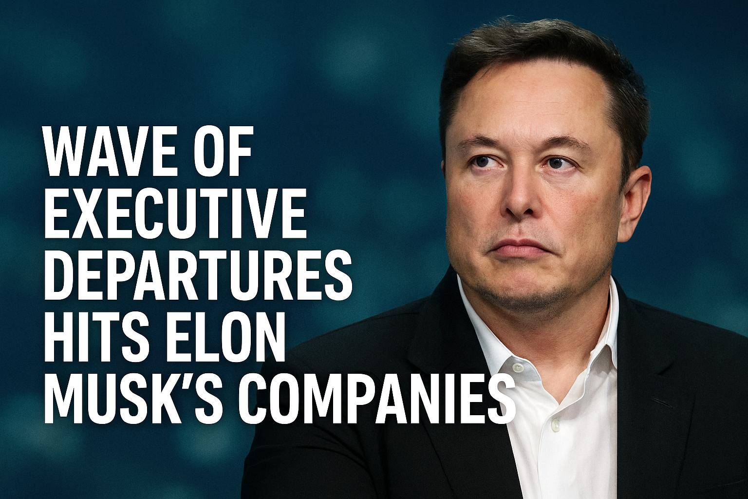 NRIPage | Articles | Elon Musk companies face senior exits amid ...