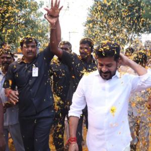 NRIPage | Articles | "Revanth Reddy's Heartfelt Homecoming: A Heroic ...