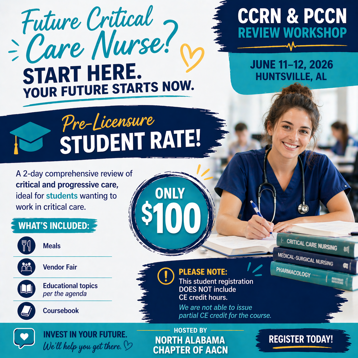 Expanded registration options! 1-day option and student option for CCRN ...