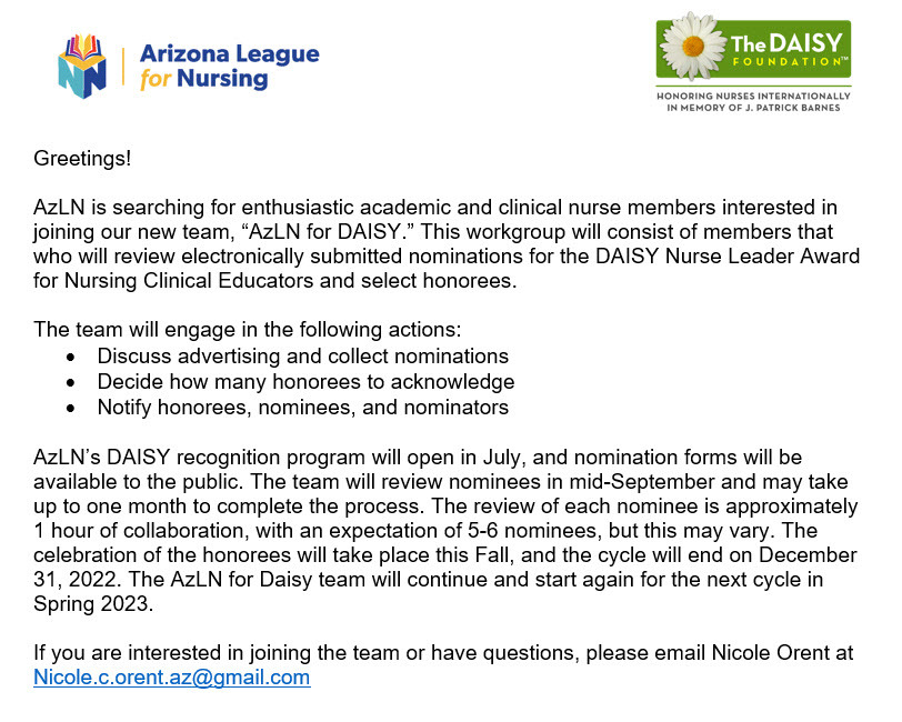 The DAISY Nurse Leader Award for Nursing Clinical Educators - Ohio ...