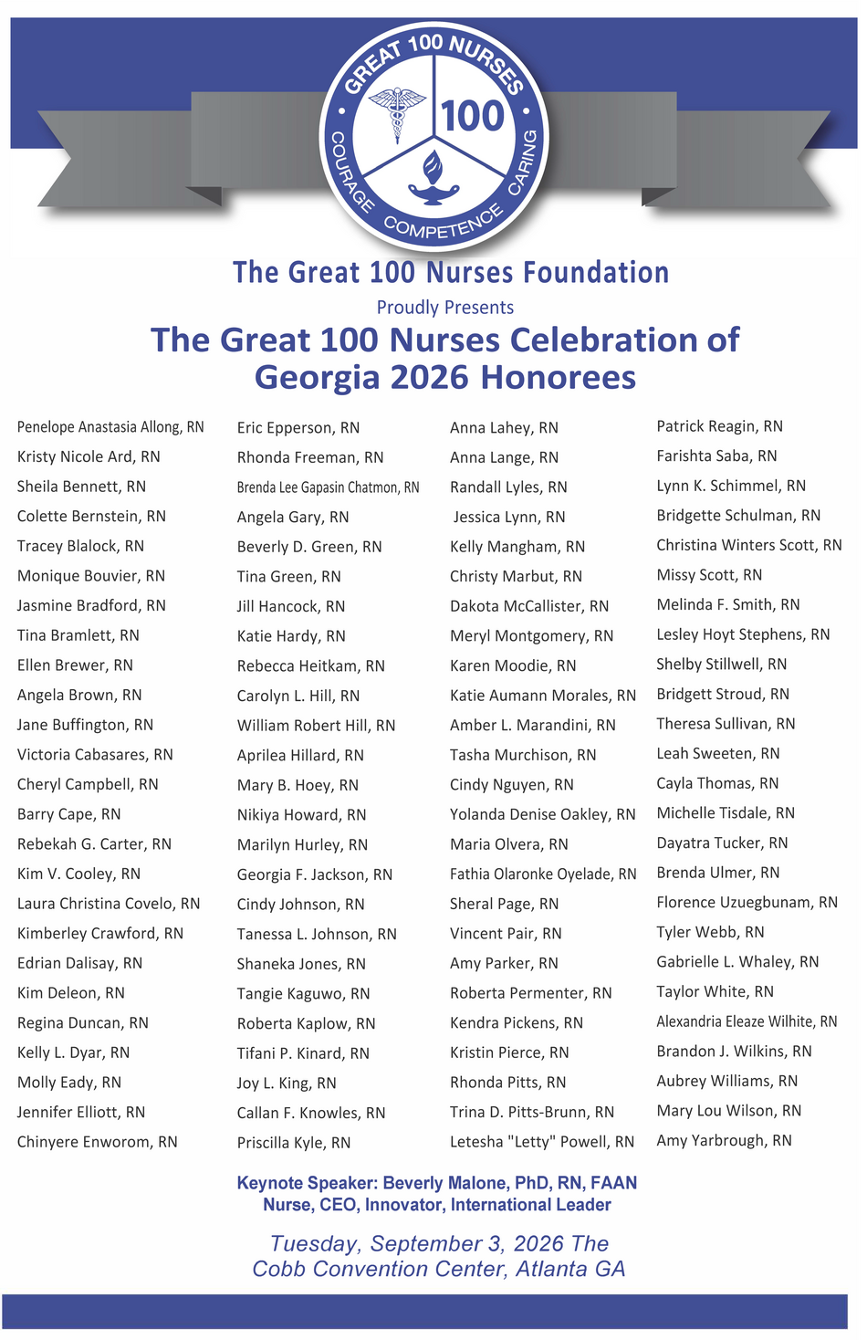 Congratulations to the 100 outstanding Georgia nurses recognized on the ...