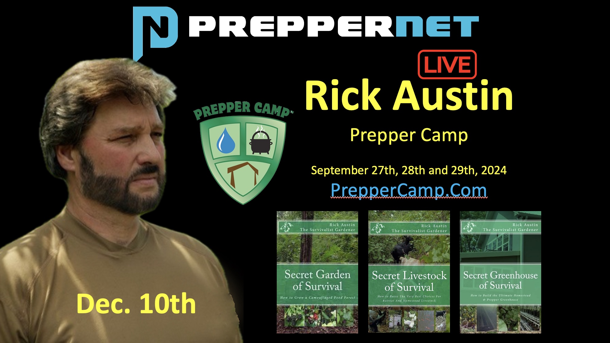 Rick Austin on PrepperNet LIVE - Online Prepper Show