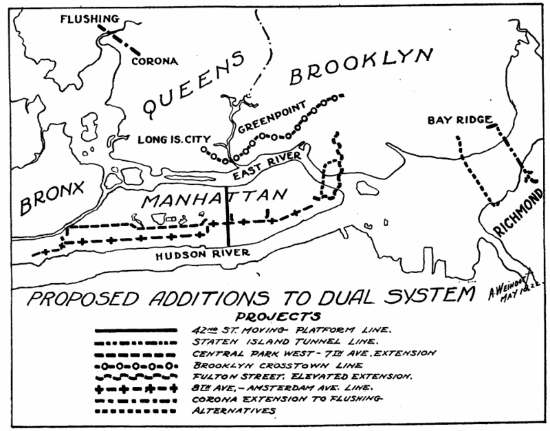 New Subways: Proposed Additions to Rapid Transit System... (1922 ...