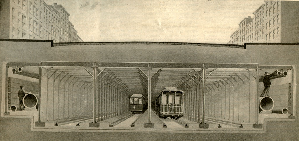 Progress of the New York Rapid Transit Tunnel (1901) - nycsubway.org