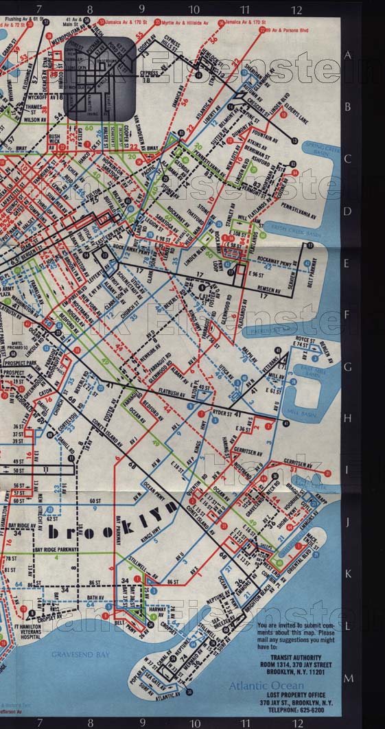 1969 Brooklyn & Staten Island Bus Map Part 4
