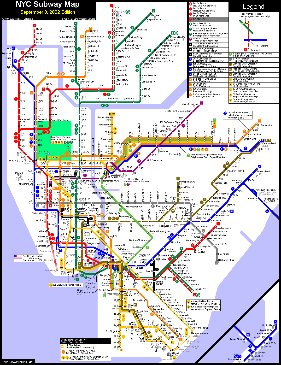 2002 Subway Service (9/8/2002)