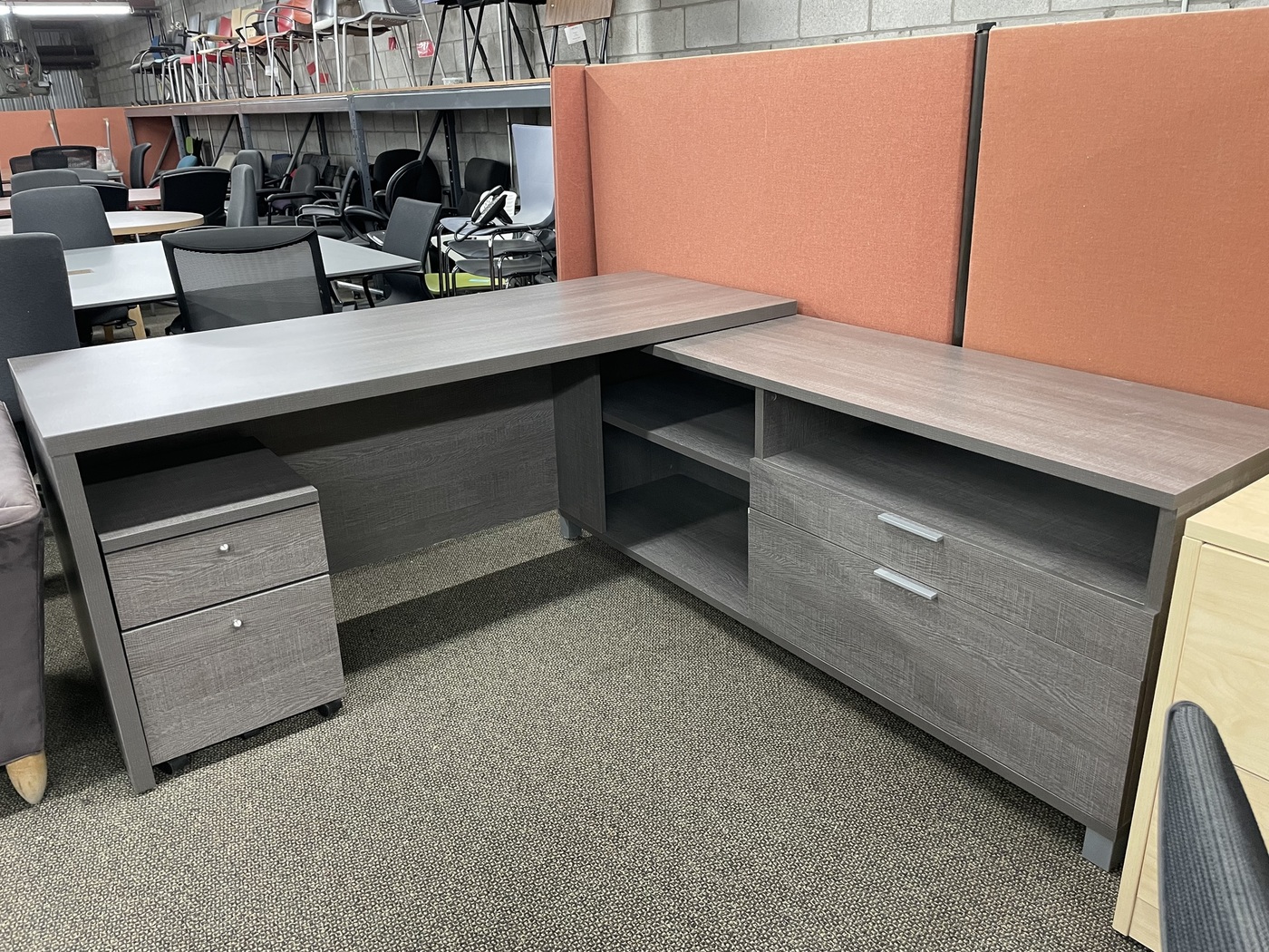 L shaped desk by Bestar - Oburo