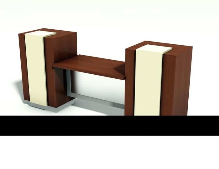 Descor reception desk by Global Contract - Oburo