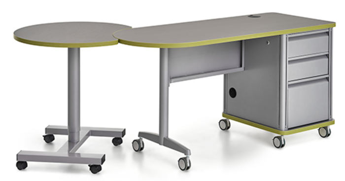 Accelerator Sit Stand Teacher Mobile Station by Alumni - Oburo