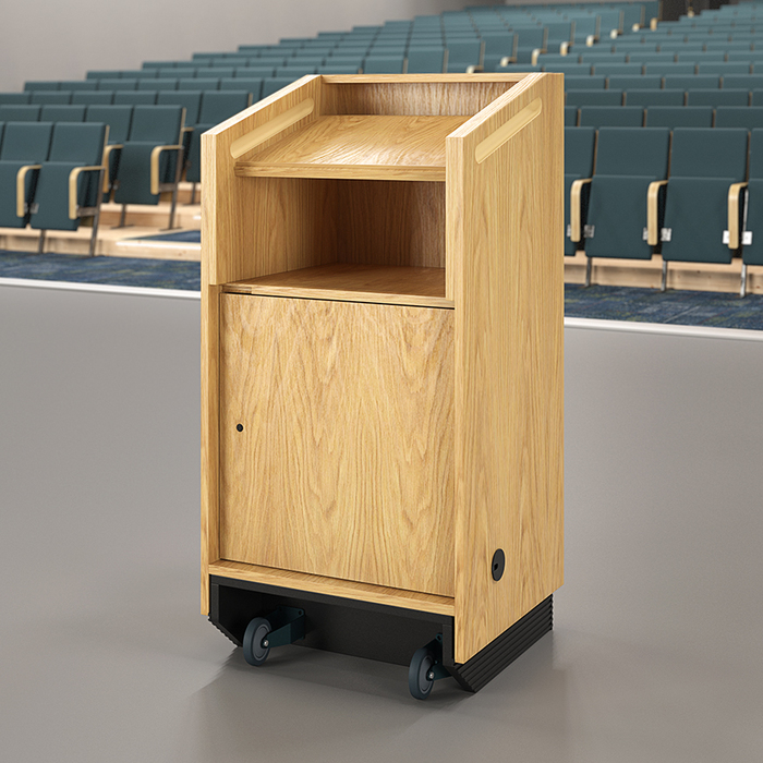 Wood Veneer Lectern Podium - EganLectern - Oburo