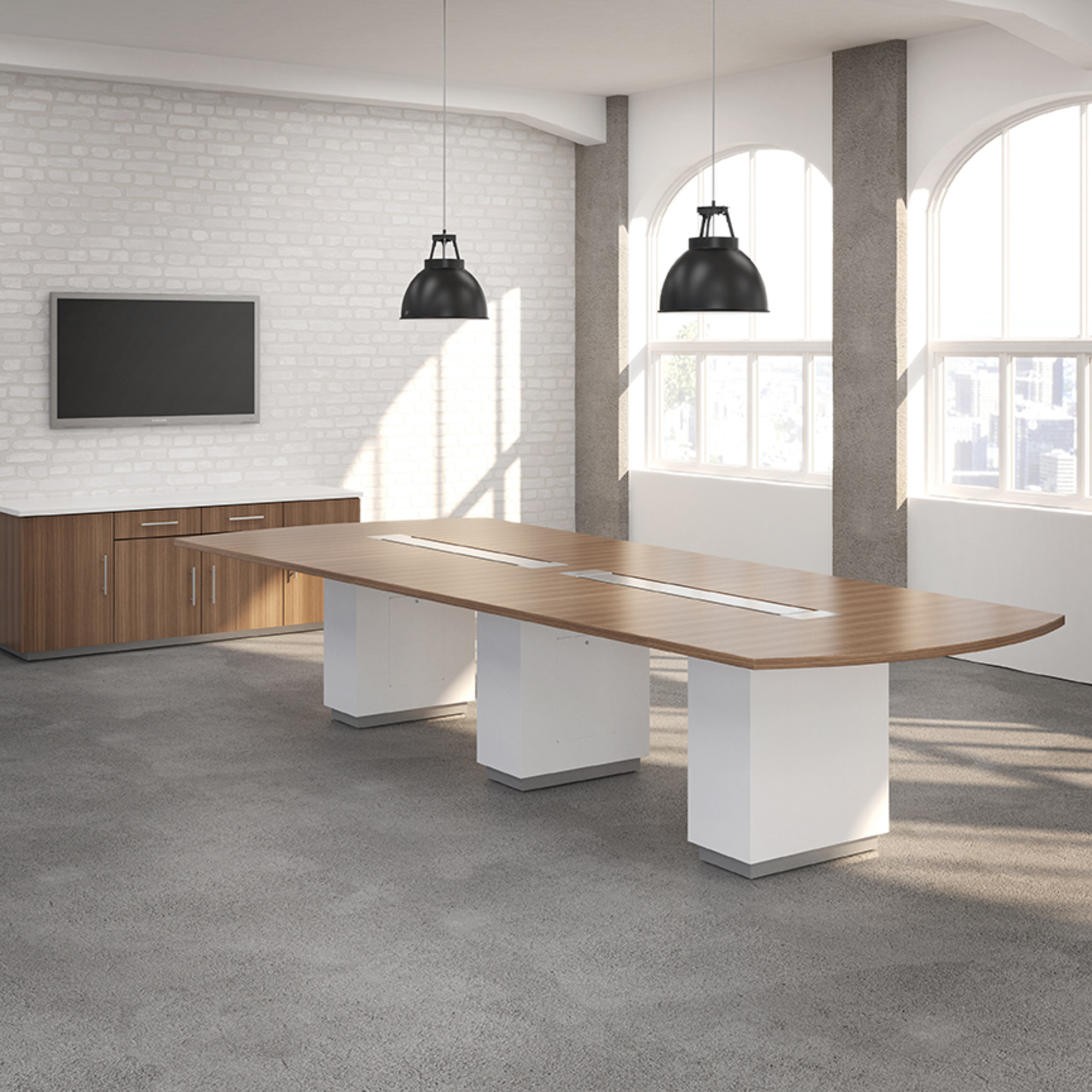 Tailgate - Freestanding with Rectangular Manhattan Bases Conference ...