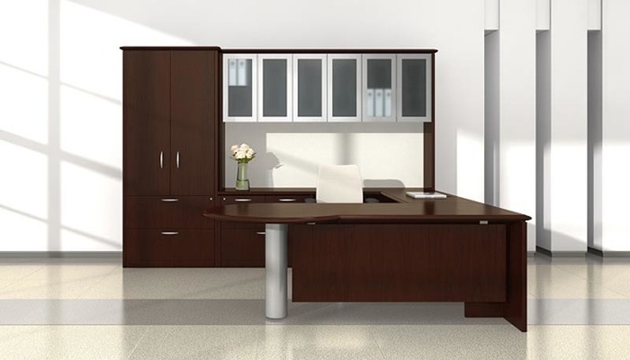 Kingston reception desk by Global Contract - Oburo