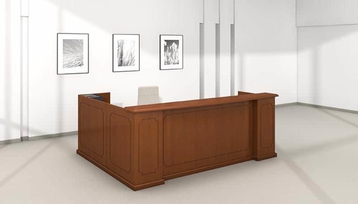 Philadelphia reception desk by Global Contract - Oburo