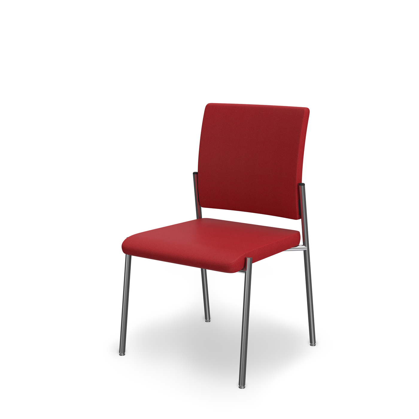 Multi-purpose chair with upholstered backrest and a four-leg frame by ...