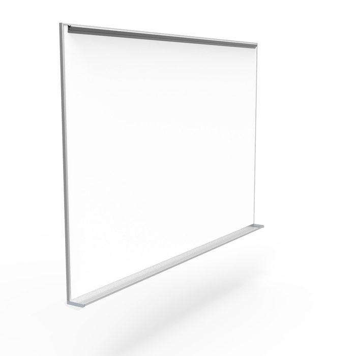 Markerboard with Integrated Full Length Aluminum Marker Tray - Oburo
