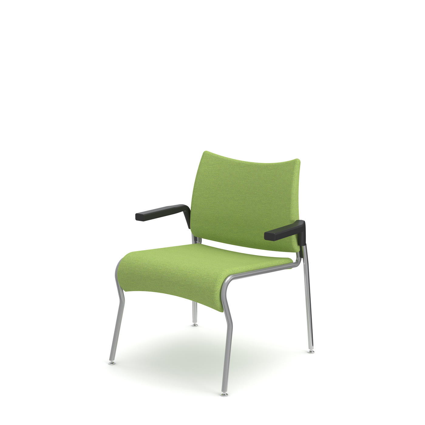 Stackable multi-purpose chair with a four-leg frame by ADI - Oburo