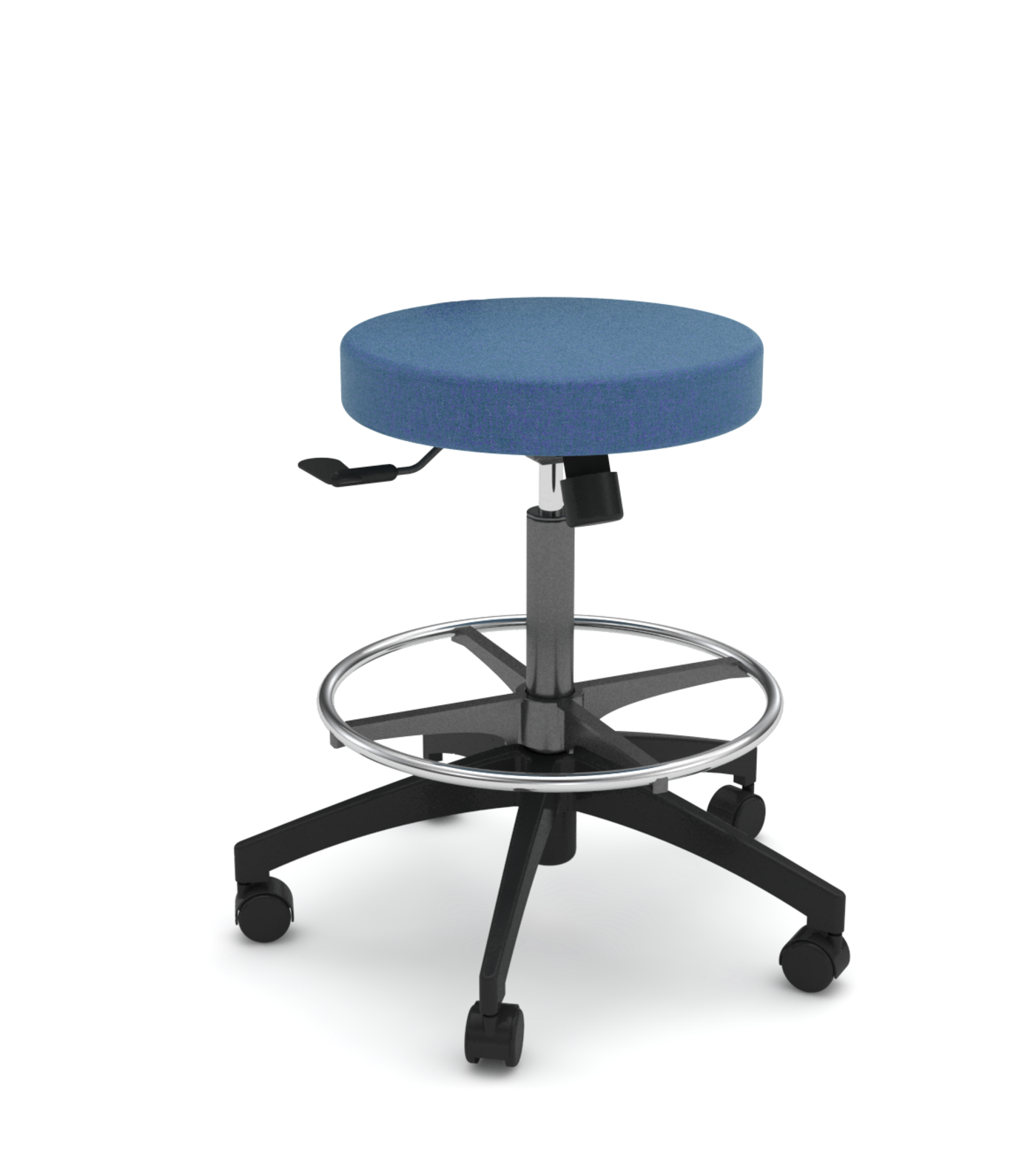 Compact multi-purpose stool with a foot ring by Bouty - Oburo