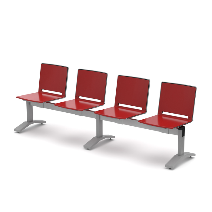 Agio seat beam system. Option of four (4) seats with CO legs by Bouty ...