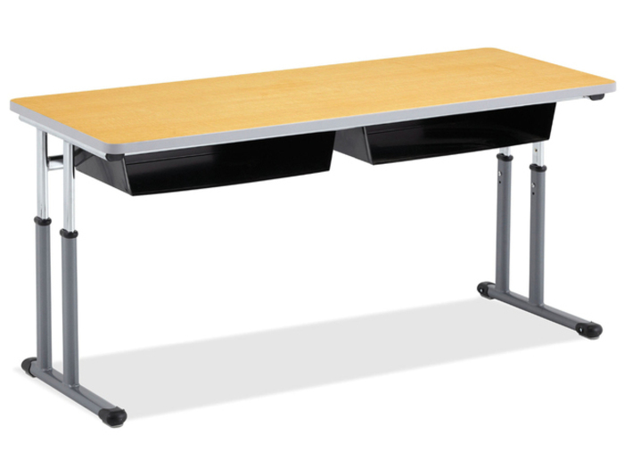 Integrity Double Leg T-Leg Desk by Alumni - Oburo