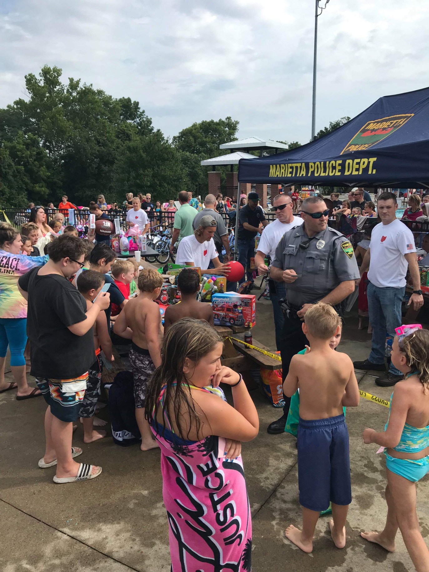 Youth, officers enjoy police pool party | News, Sports, Jobs - Marietta ...