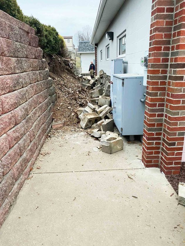 Person injured in wall collapse | News, Sports, Jobs - News and Sentinel