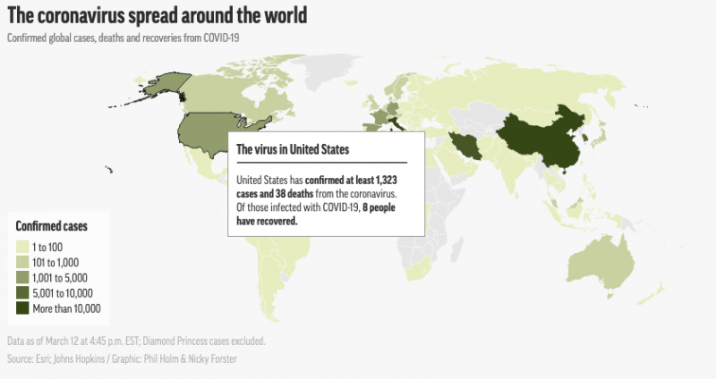 Interactive Map Follows Worldwide Spread of Coronavirus COVID-19 | News ...