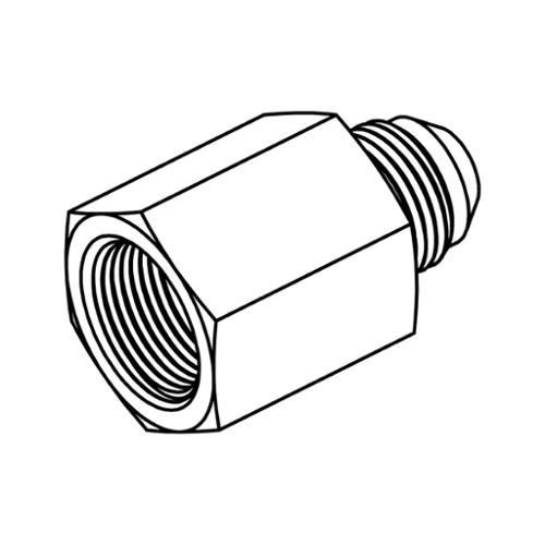 2406-08-08 Straight JIC Reducer/Expander, 3/4-16 x 3/4-16 Nominal ...