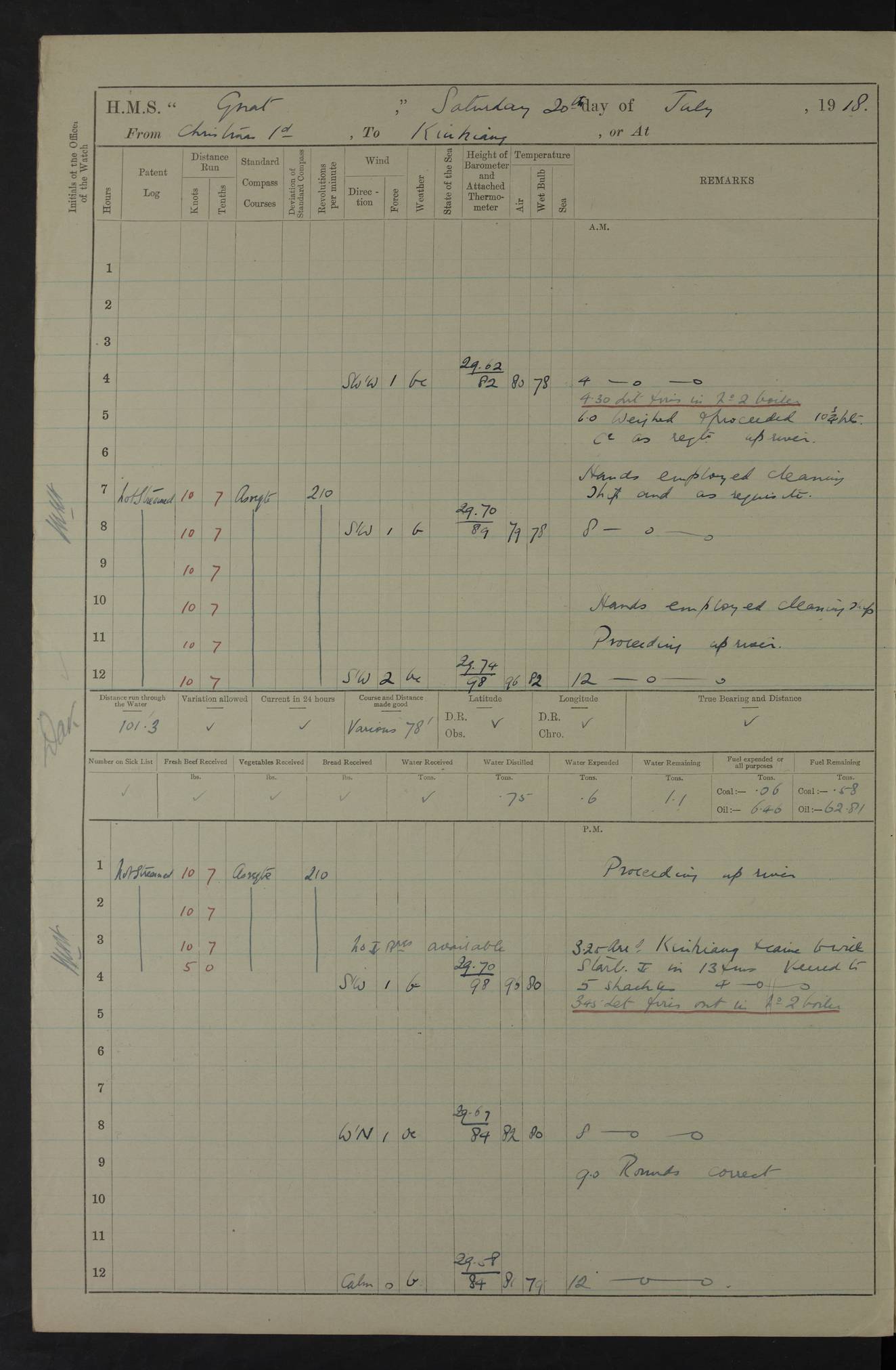 HMS Gnat, river gunboat - British warships of World War 1