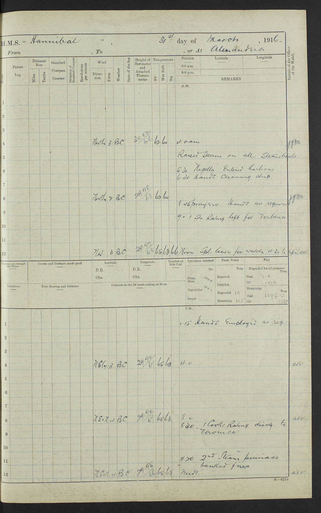 HMS Hannibal, battleship - British warships of World War 1