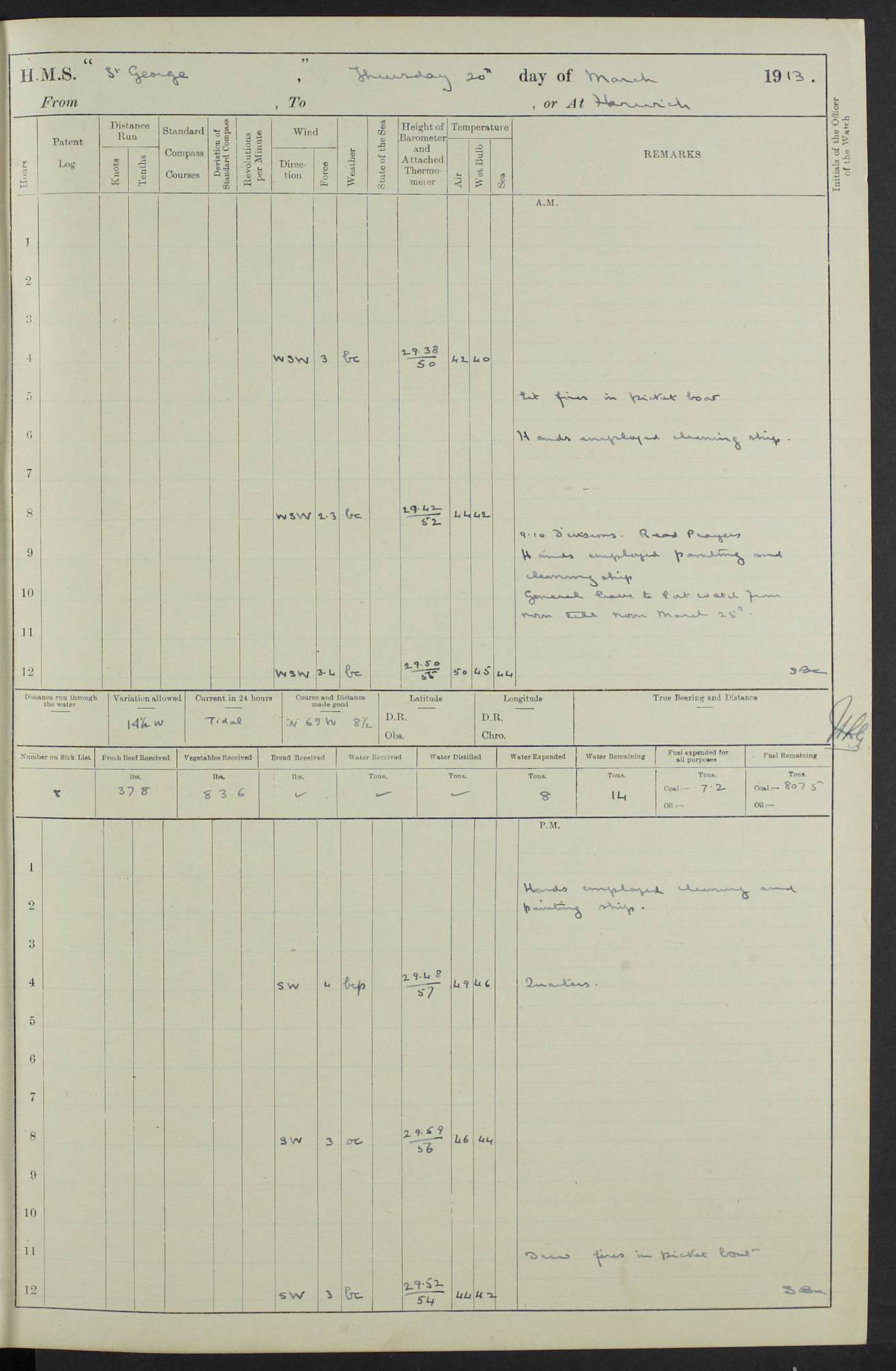HMS St George, old 1st class cruiser - British warships of World War 1