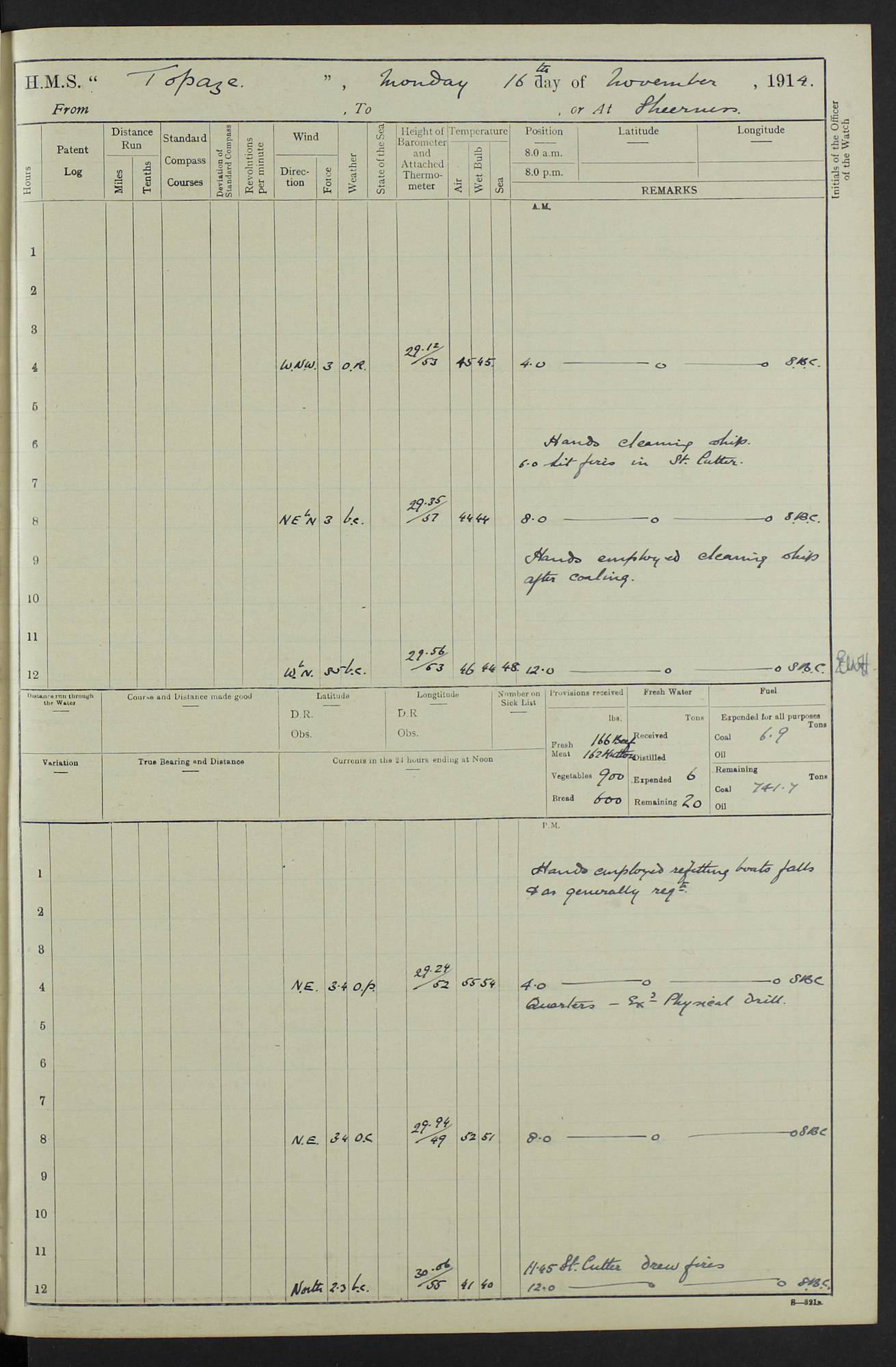 HMS Topaze, old 3rd class cruiser - British warships of World War 1