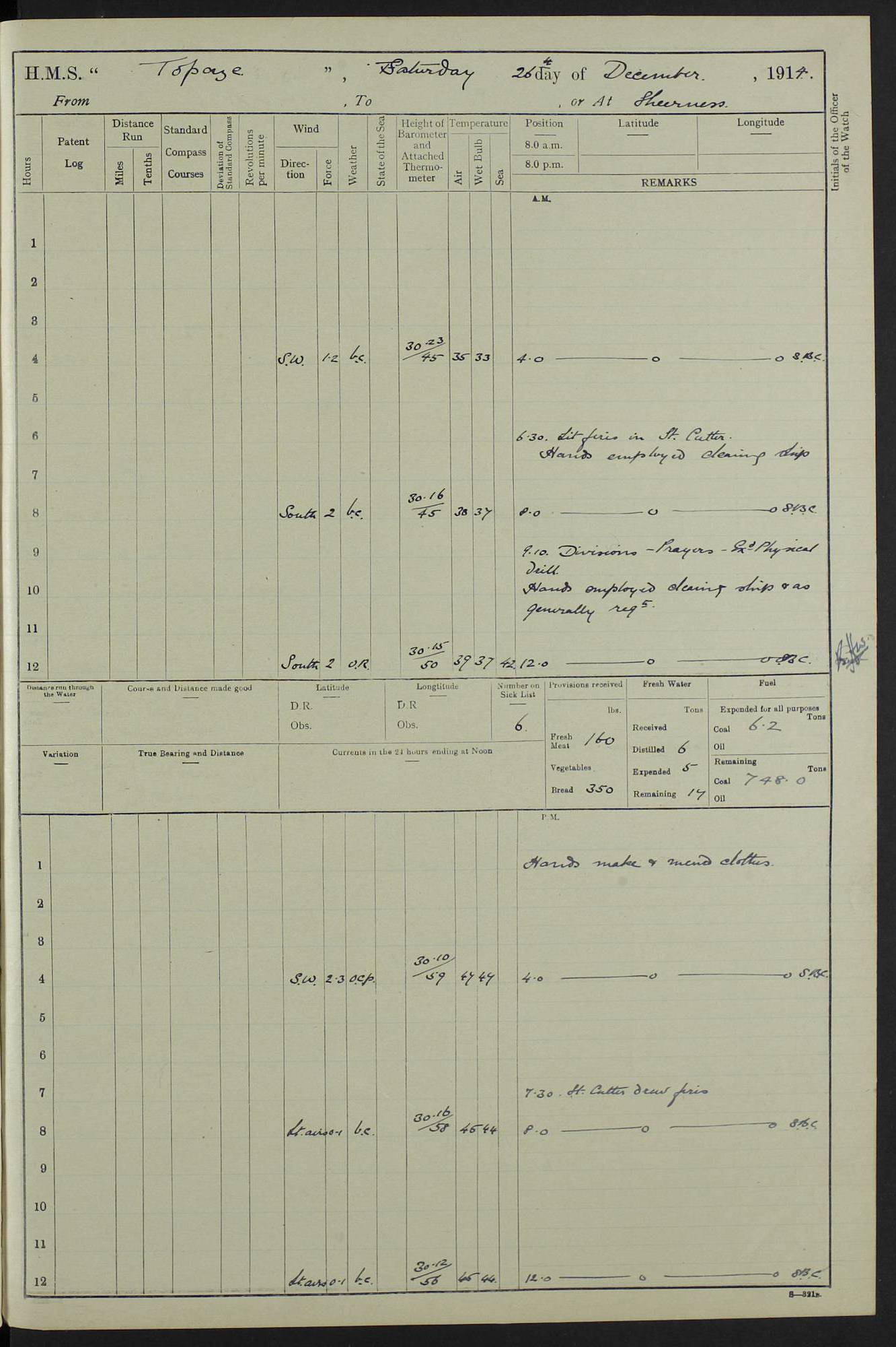 HMS Topaze, old 3rd class cruiser - British warships of World War 1