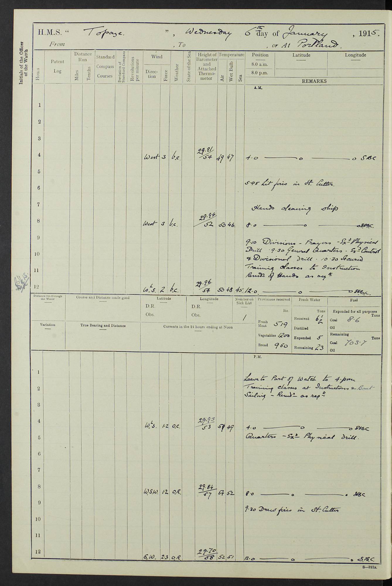 HMS Topaze, old 3rd class cruiser - British warships of World War 1
