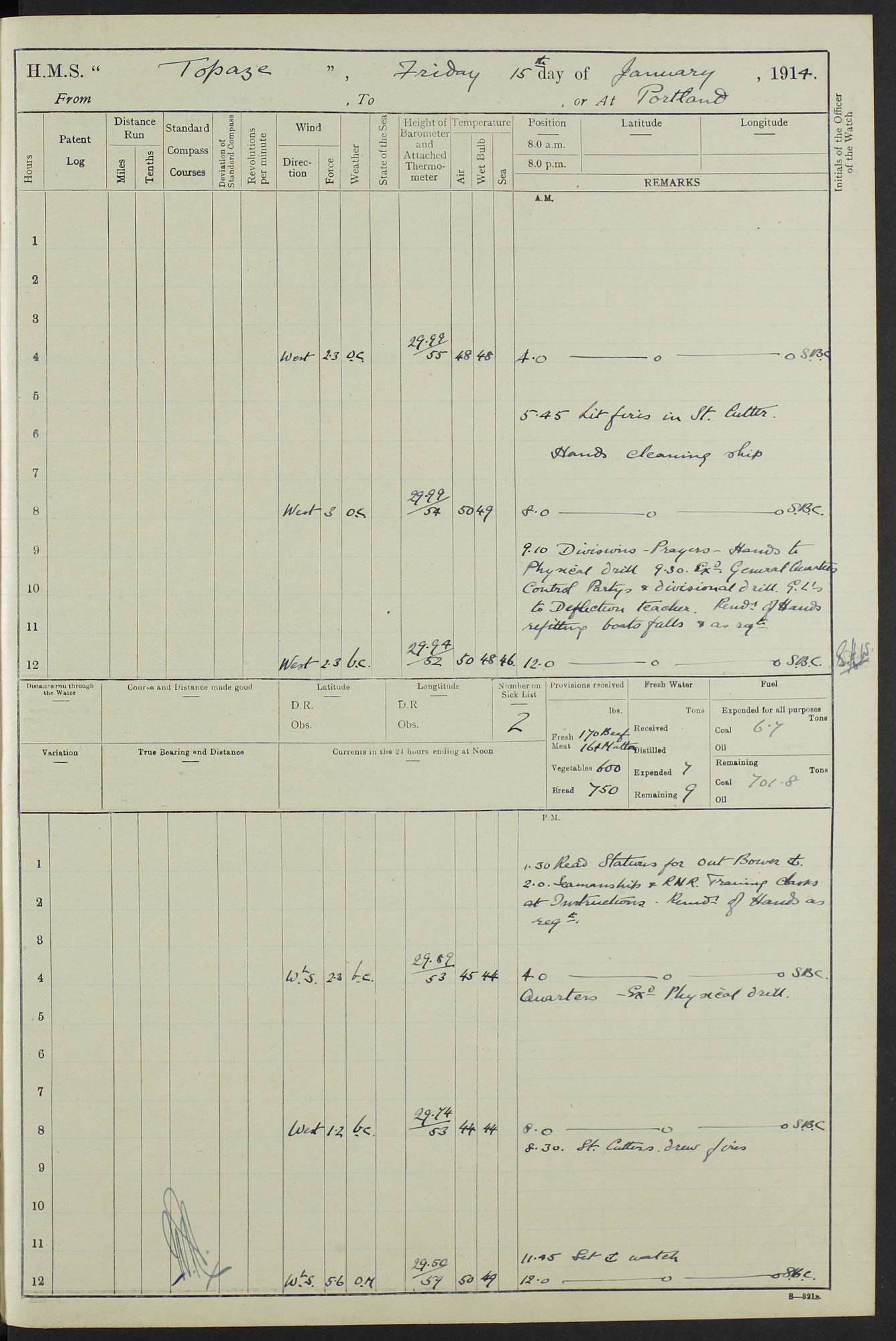 HMS Topaze, old 3rd class cruiser - British warships of World War 1