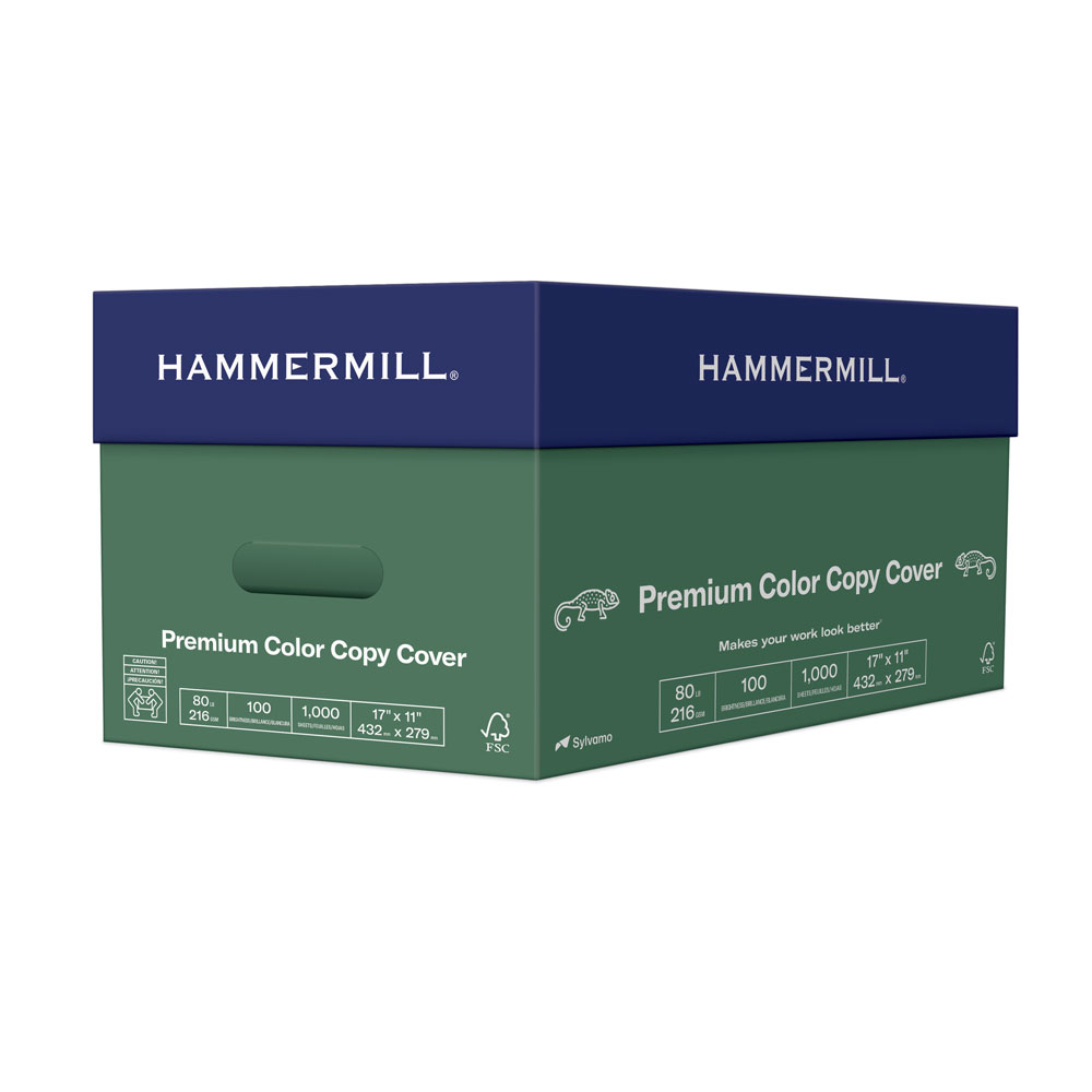 Photo White Hammermill Cover 17 X 11 57.52M 80lb Color Copy