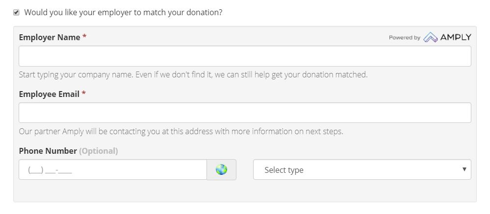 Peer-to-Peer: Donation Options