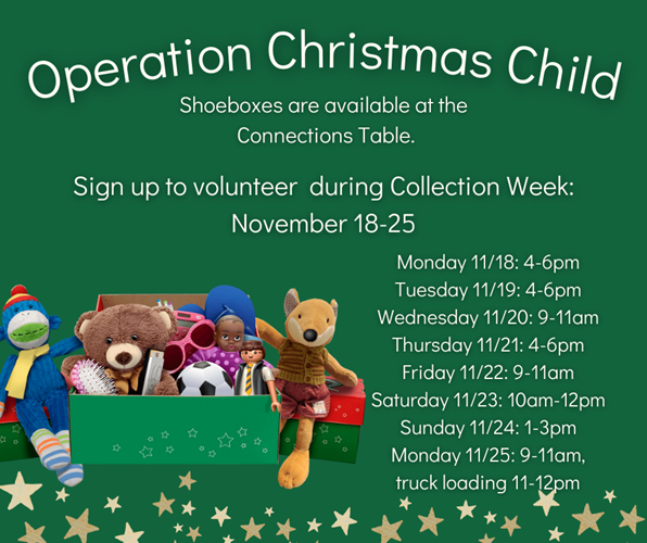 National Collection Week Sign Up | Calvary Baptist Church