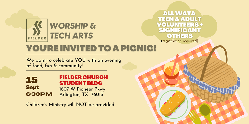 Worship & Tech Arts Picnic | Fielder Church