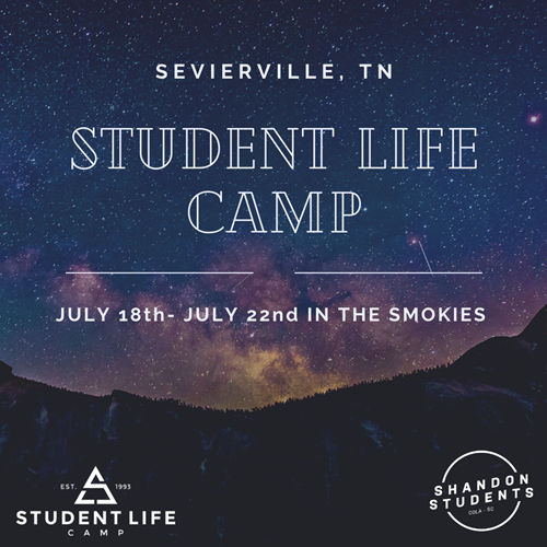 Shandon Students / Student Life Camp Registrations | Shandon Baptist Church
