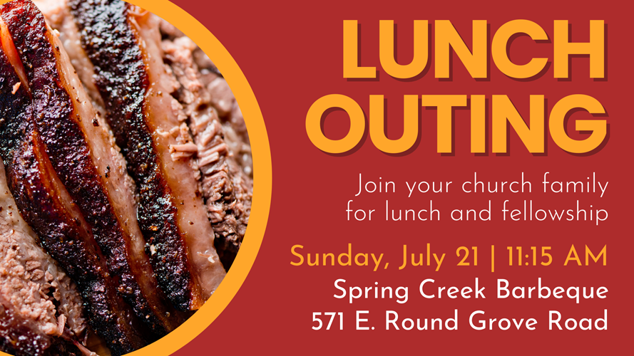 Lunch Outing | Vista Ridge United Methodist Church