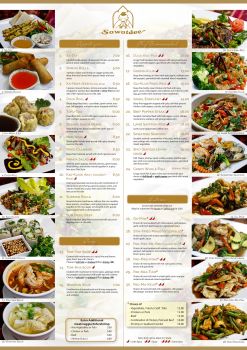 Sawatdee - Dine-In Menu (2017)