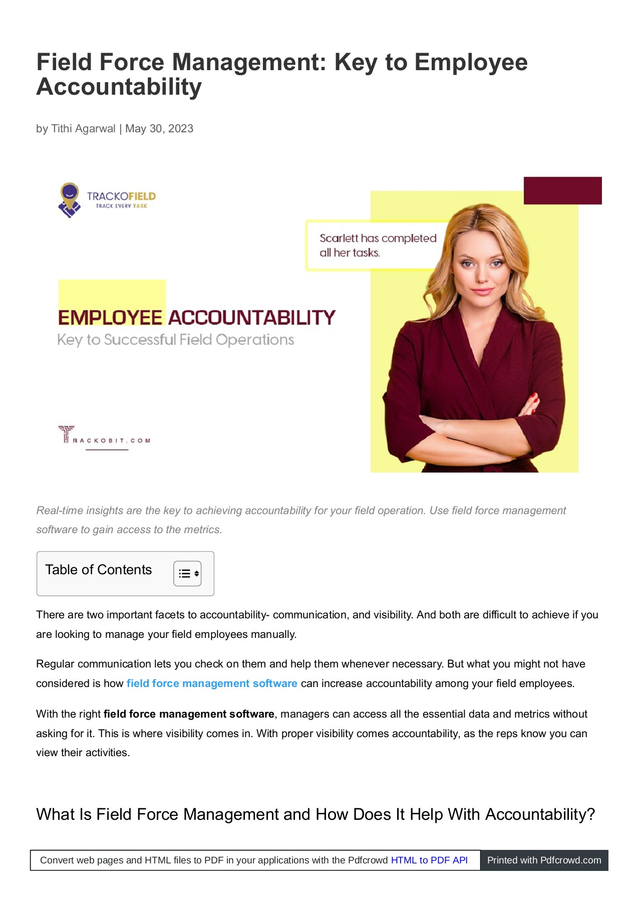 Field Force Management: Key to Employee Accountability - Trackobit GPS ...