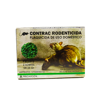 RODENTICIDA PELLETS 50 GR - UND - CONTRAC