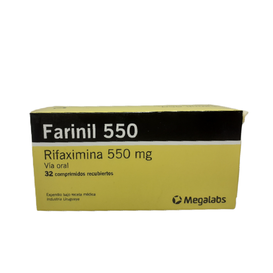 FARINIL 550MG (Rifaximina) CAJA X 32 COMP (Precio x Unidad) - Super ...