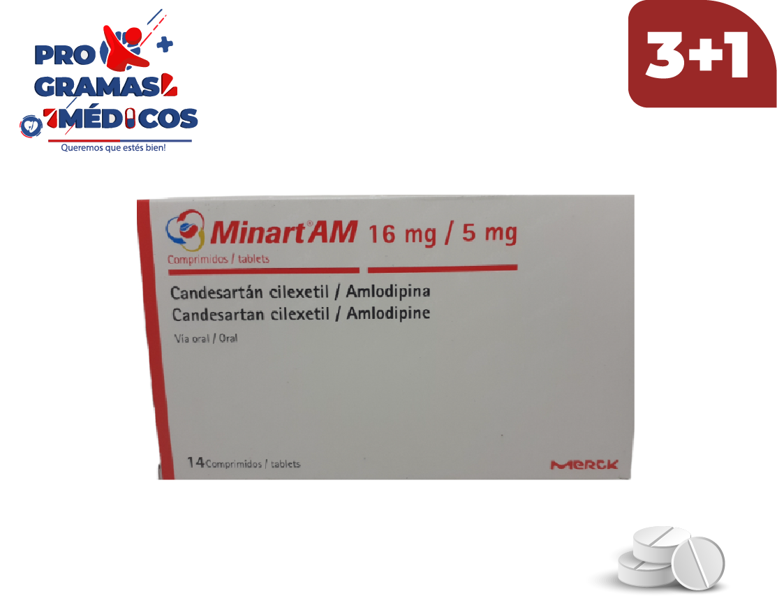 MINART AM 16MG /2.5MG CAJA X 14 TAB (PM) - Super Farmacias Medco ...
